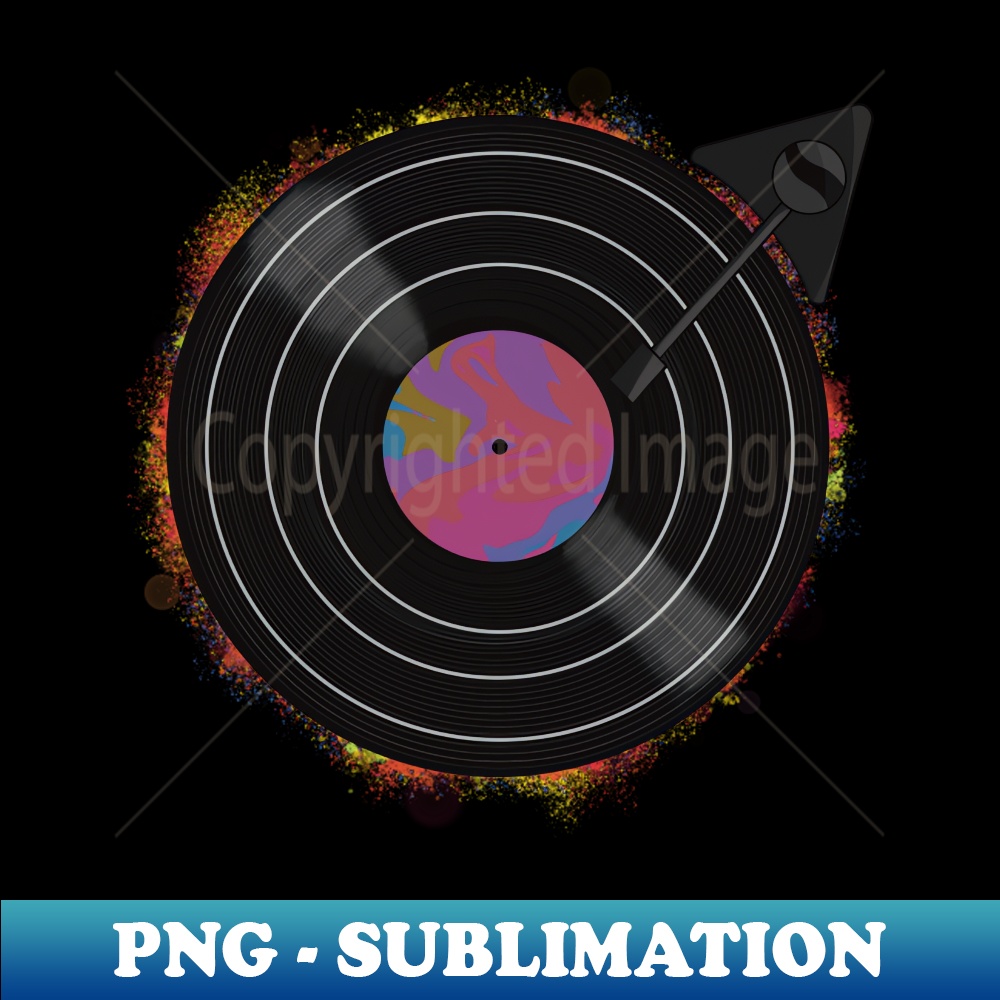 Vinyl Record multicolor - Signature Sublimation PNG File - C | Inspire ...