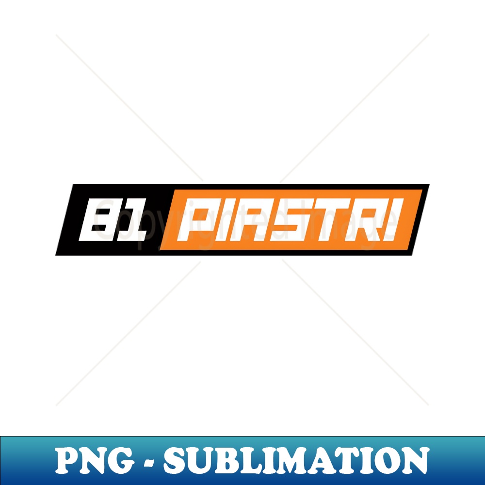 Oscar Piastri 81 F1 Driver - Unique Sublimation PNG Download | Inspire ...