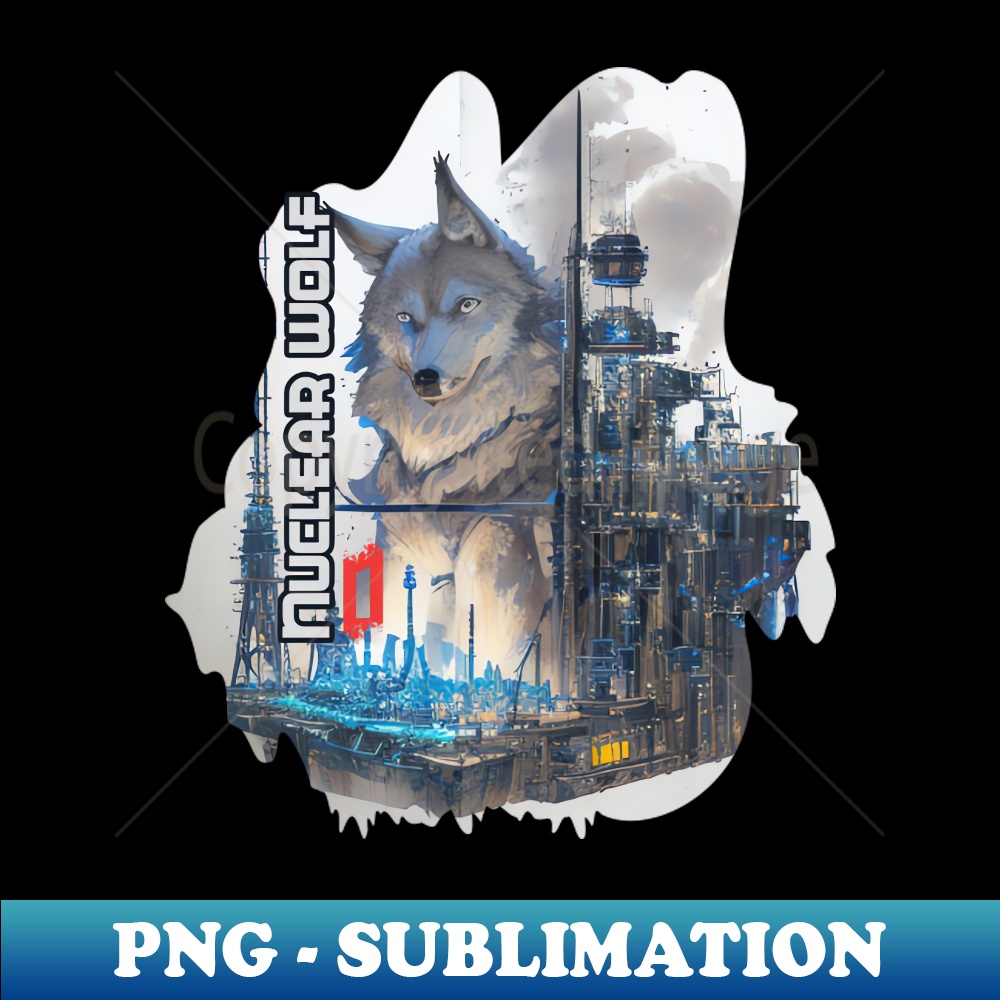 Nuclear wolf - Atompunk - Aesthetic Sublimation Digital File | Inspire ...
