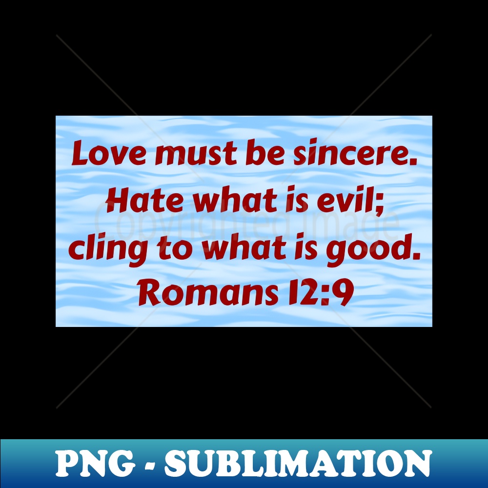 Bible Verse Romans 129 - PNG Transparent Sublimation Design - Inspire ...