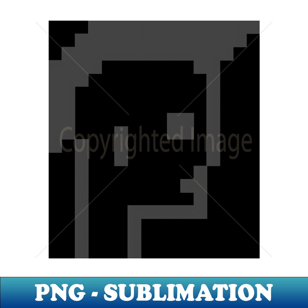 Pixel Art Short Mohawk - Black on White ToolCtypto NFT - P - Inspire Uplift