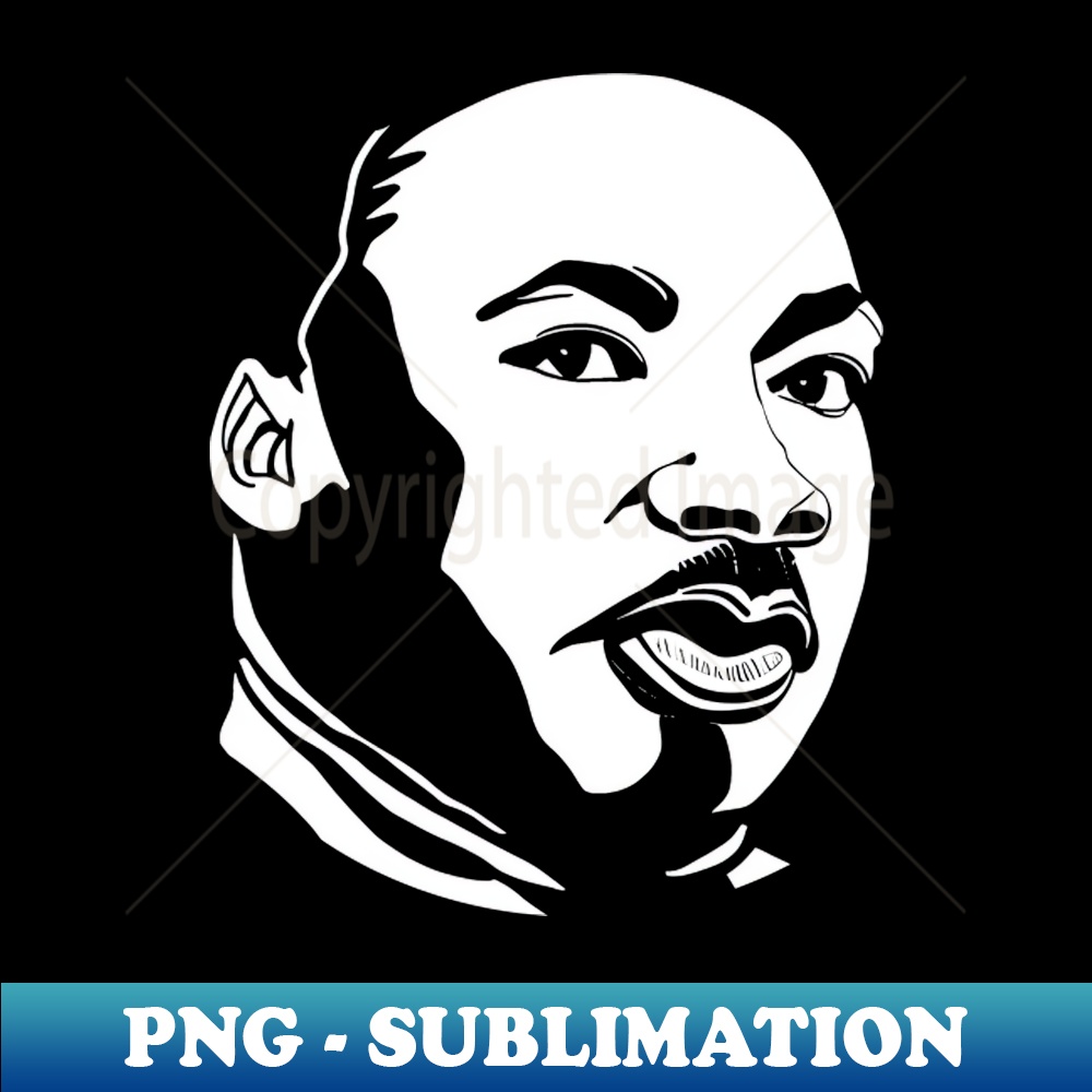 MLK Jr Strong Portrait - PNG Transparent Digital Download Fi | Inspire ...