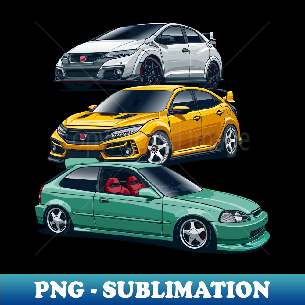 Civic Type R - PNG Transparent Sublimation File - Defying th | Inspire ...