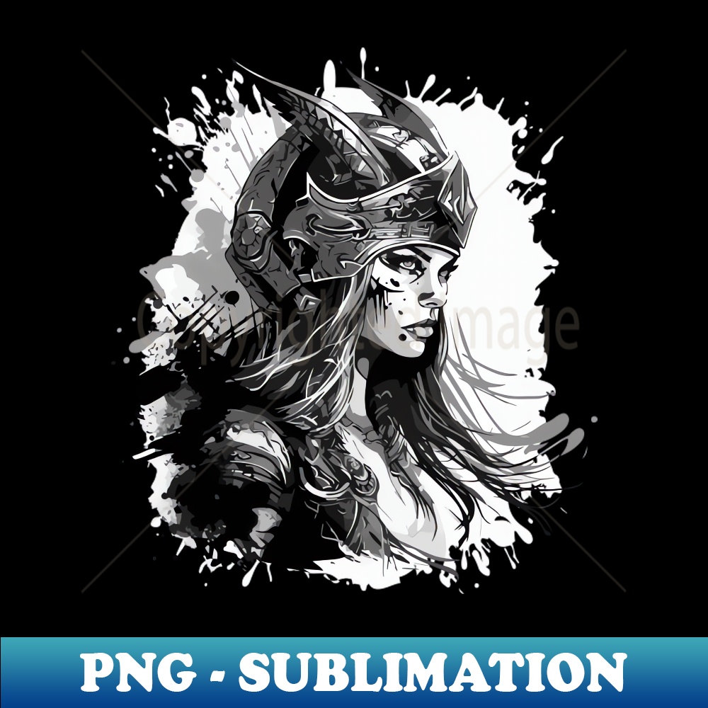 Viking Woman Freya Valkyrie Helmet Gym Power Asgard Portrait | Inspire ...