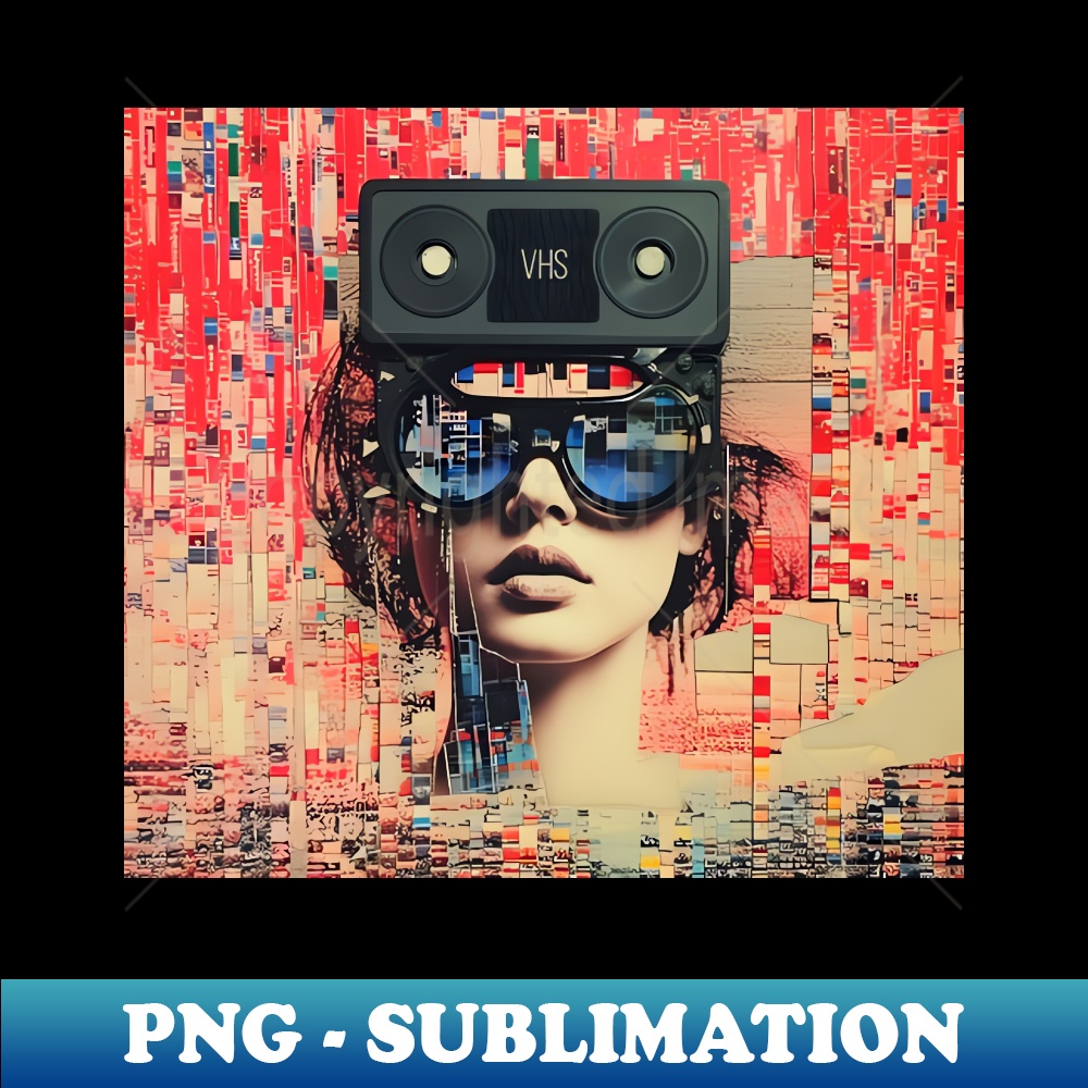 VHS Movie Dystopian Ai Artwork Futuristic - Premium PNG Subl - Inspire ...