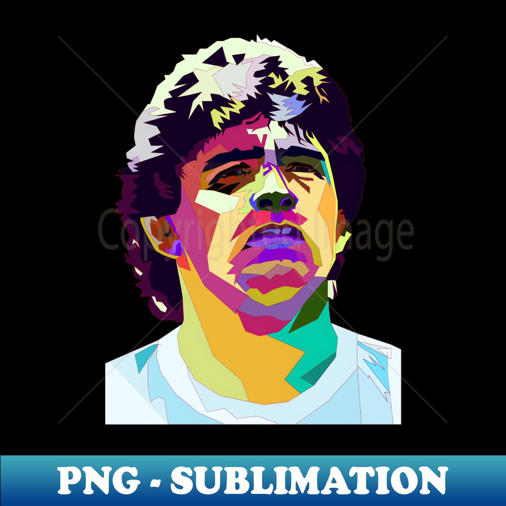 Diego Maradona WPAP - Creative Sublimation PNG Download - Tr | Inspire ...
