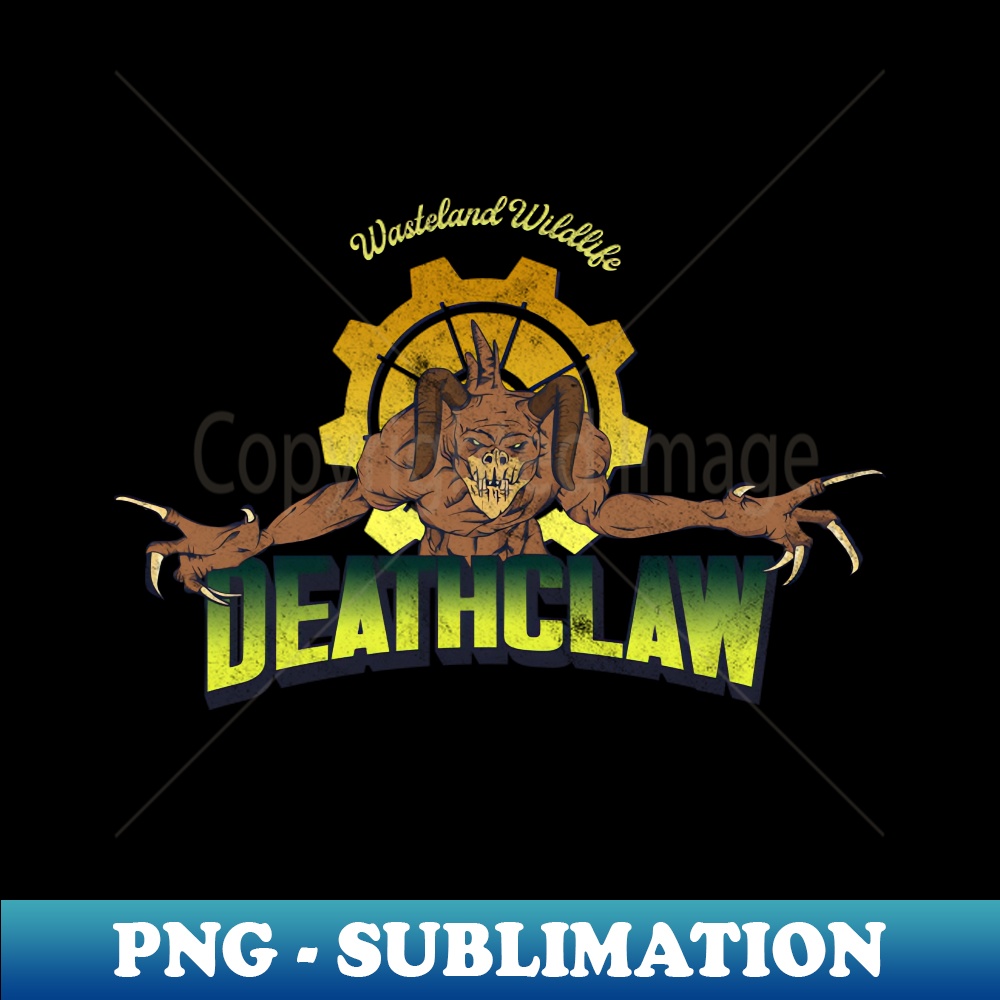 Deathclaw Vintage - PNG Sublimation Digital Download - Trans | Inspire ...