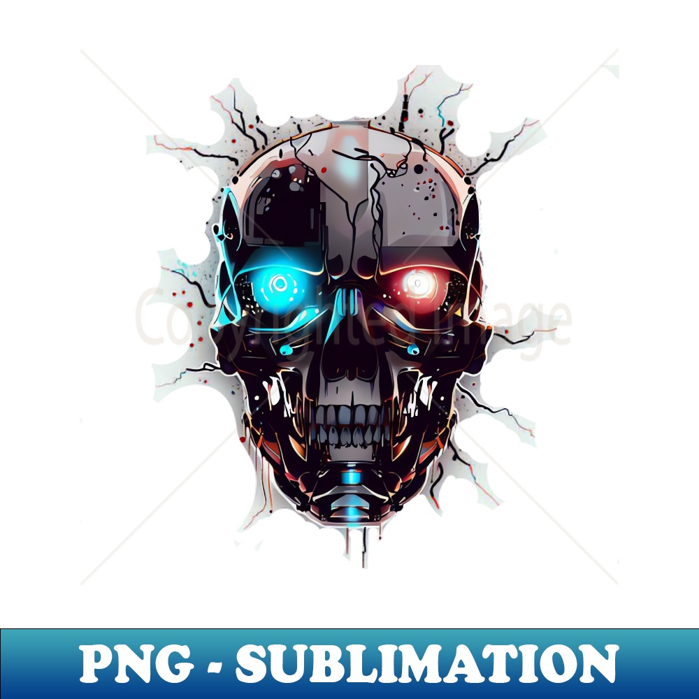 Robotic future skull - Modern Sublimation PNG File - Perfec | Inspire ...