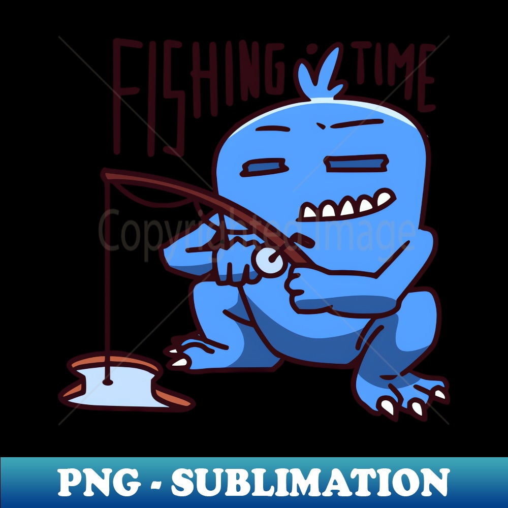 Fishing Monster - PNG Transparent Sublimation File - Create - Inspire ...