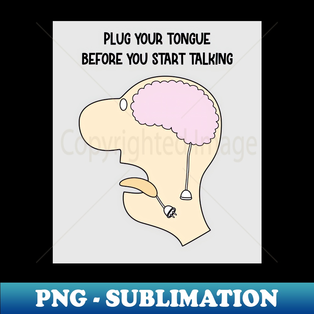 Brain plug - PNG Transparent Digital Download File for Subli - Inspire ...