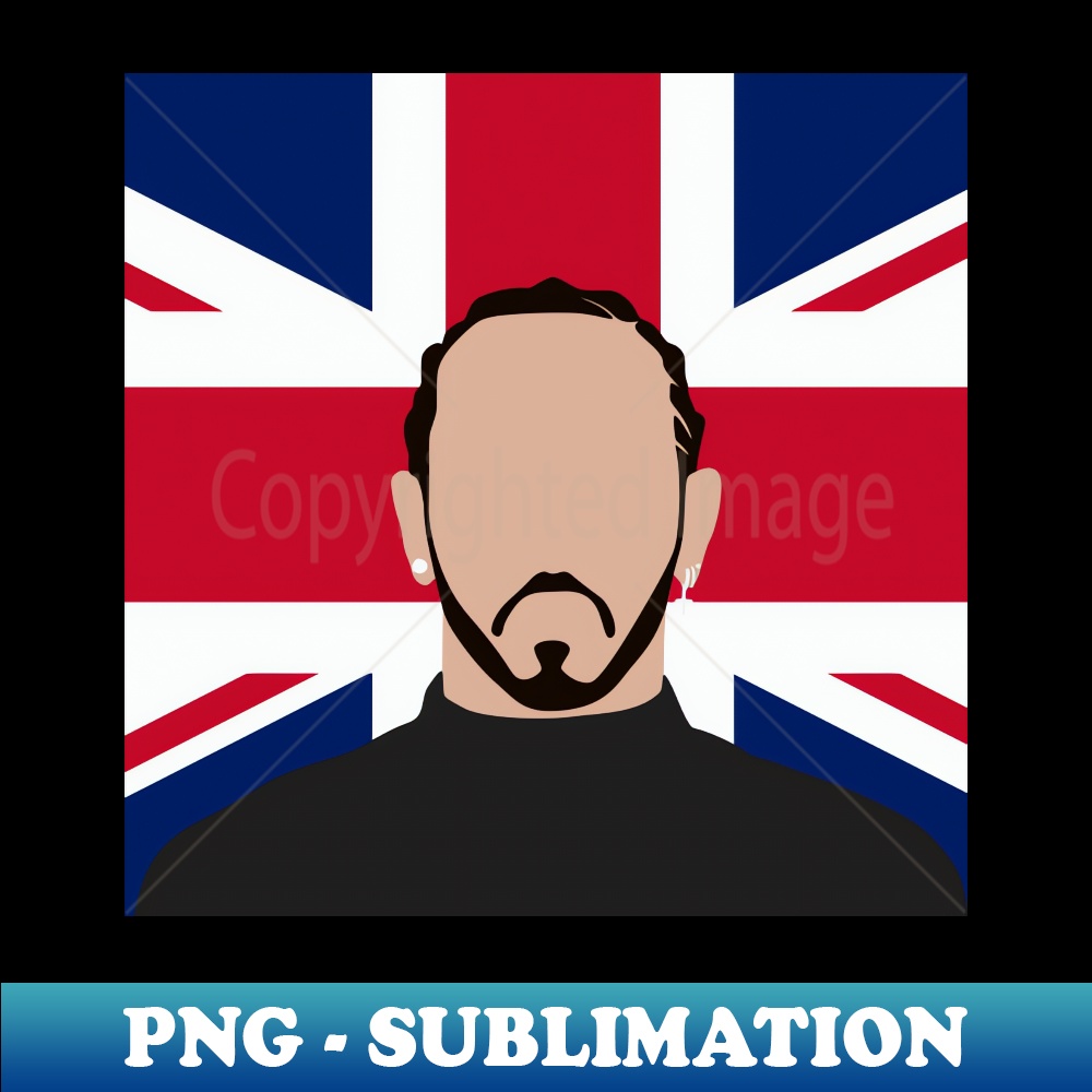 Lewis Hamilton Face Art - Flag Edition - Exclusive PNG Subli | Inspire ...
