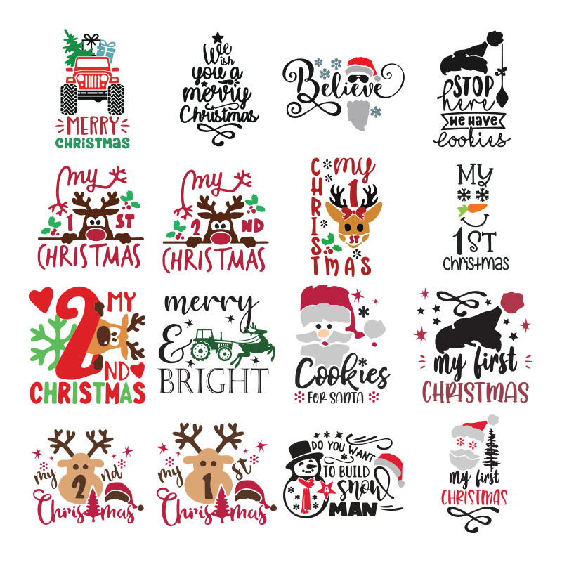 Christmas SVG Bundle, Merry Christmas Svg, Santa SVG,Holiday | Inspire Uplift