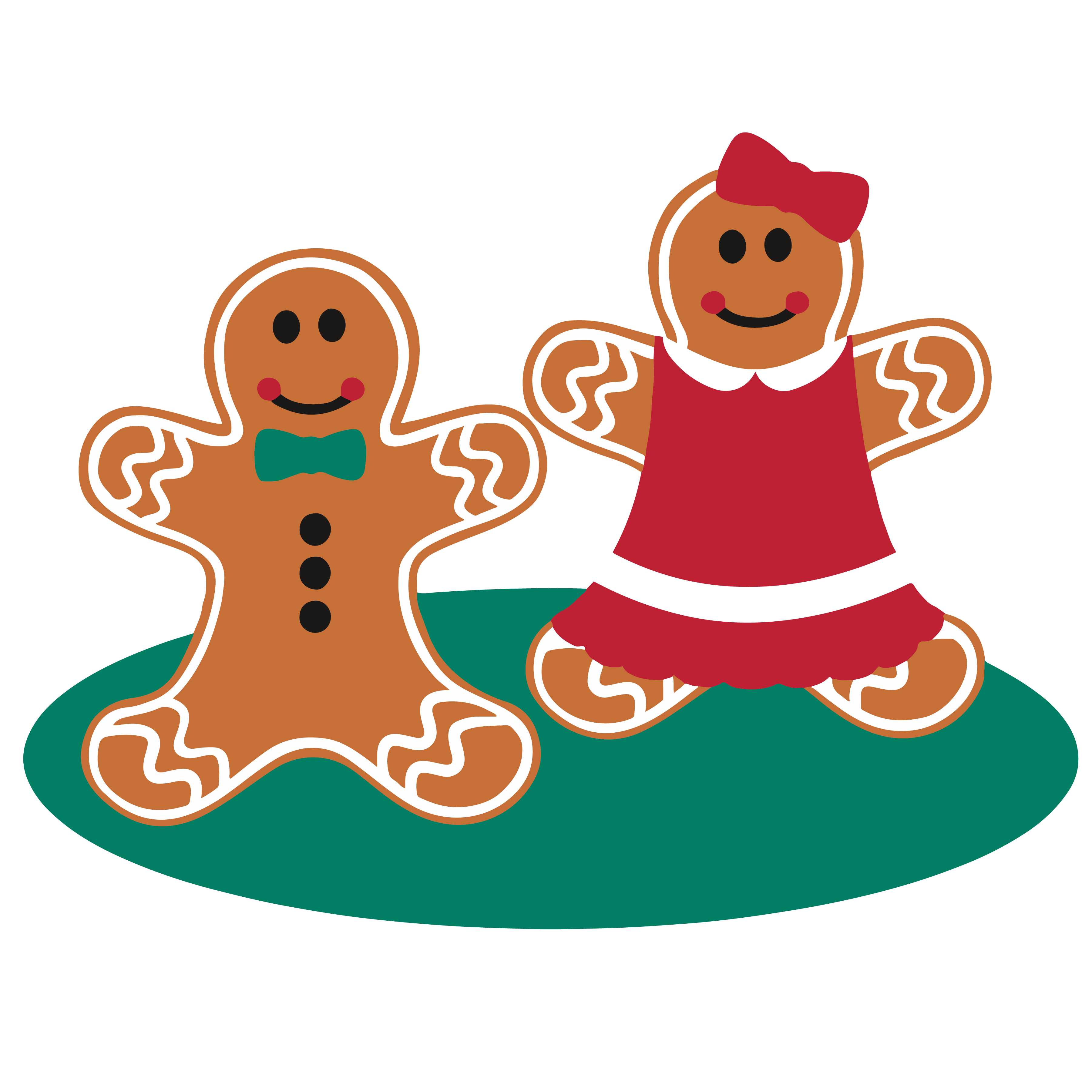 Holiday Gingerbread Boy and girl Svg, Merry Christmas Svg, F - Inspire ...