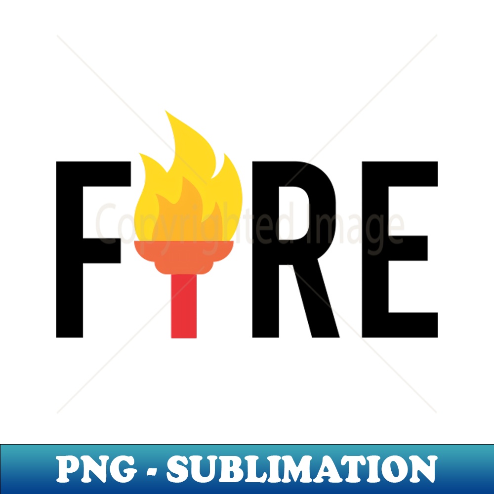 Fire Typographic Design - PNG Transparent Digital Download F | Inspire ...