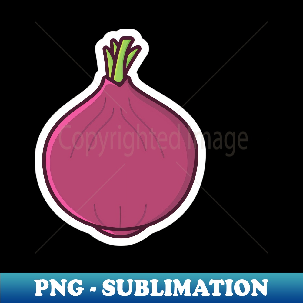 Onion Vegetable Sticker vector illustration Food nature icon | Inspire ...
