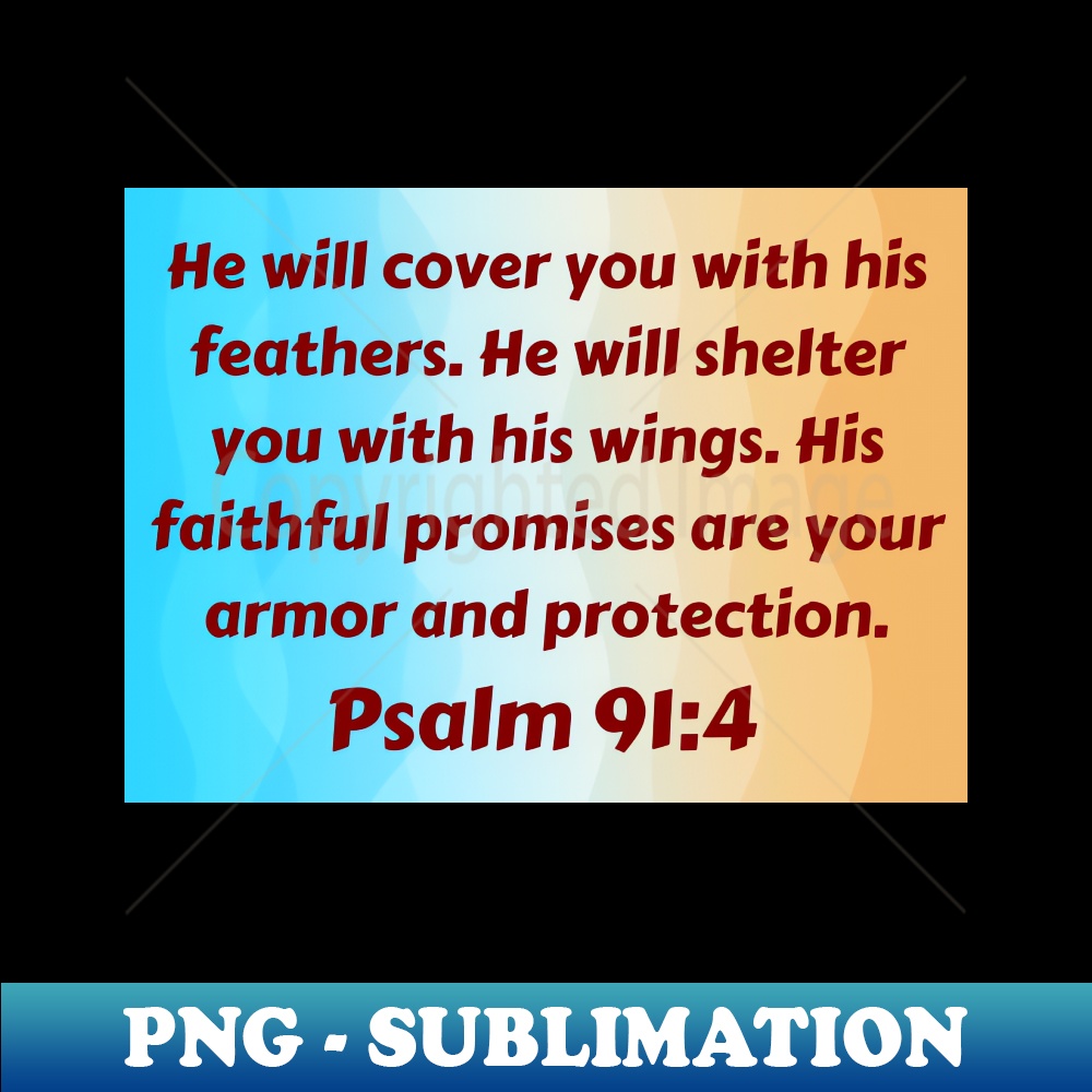 Bible Verse Psalm 914 - Unique Sublimation PNG Download - Pe - Inspire ...