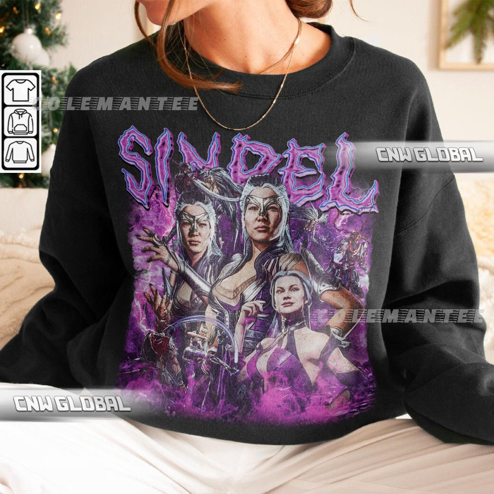 Sindel Mortal Kombat 1 90s Shirt, Bootleg Movie Fighting Gam | Inspire ...