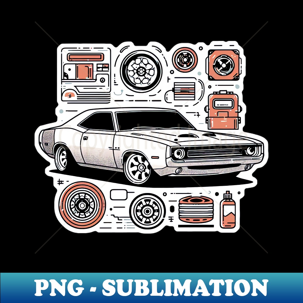 Simple Car Graphic 003 - PNG Transparent Sublimation Design | Inspire ...