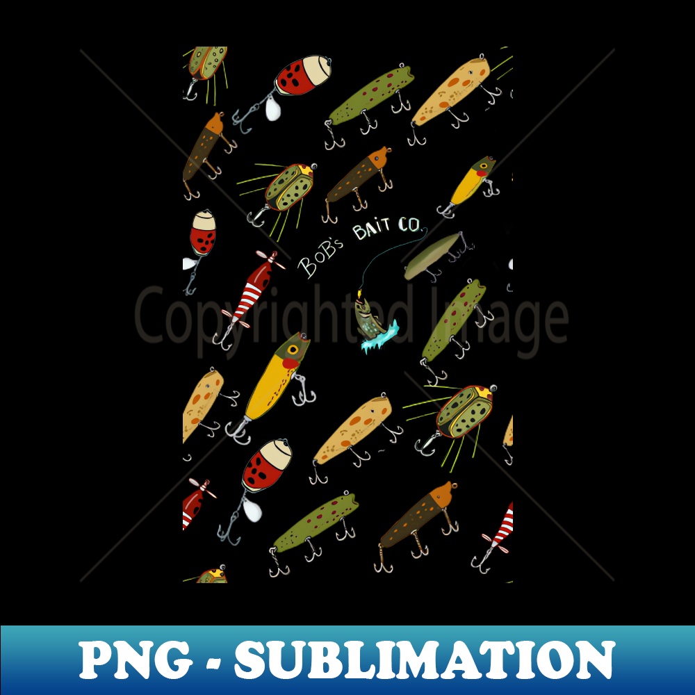 Vintage Fishing Lures - Signature Sublimation PNG File - Unl | Inspire ...
