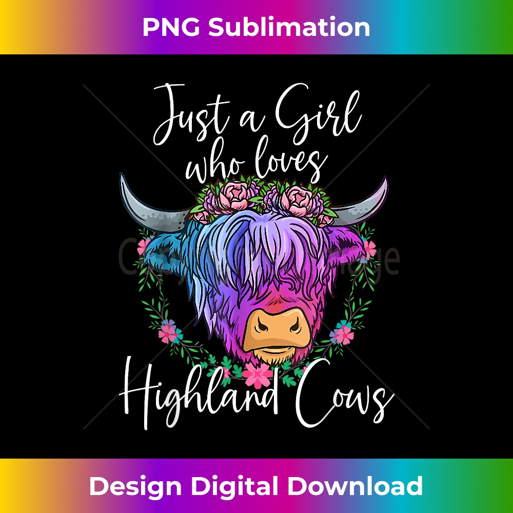 Highland Cow Gifts Women Just a Girl Who Loves Highland Cows | Inspire ...