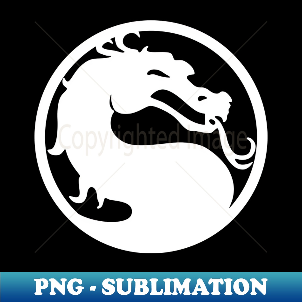 Mortal Kombat - White color logo - Premium PNG Sublimation F | Inspire ...