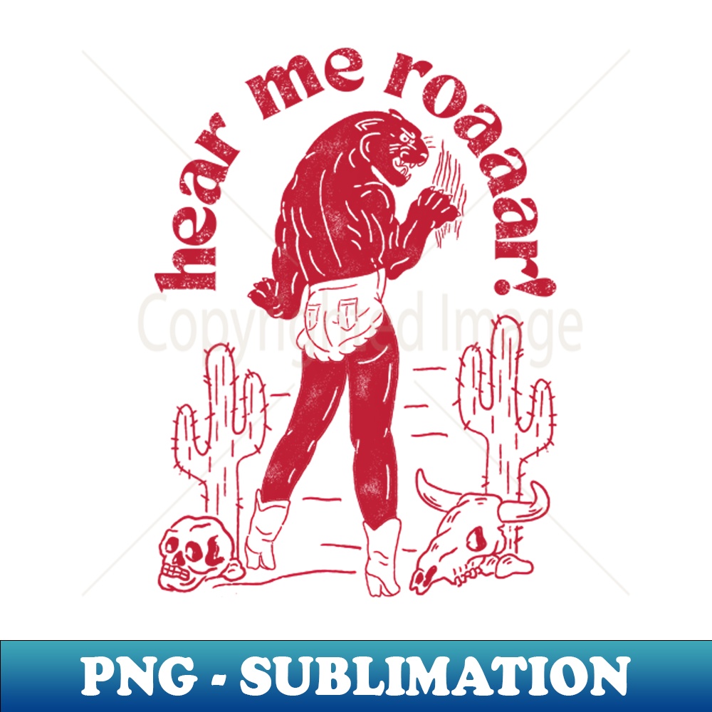 Hear me Roar Red Panther - Digital Sublimation Download File | Inspire ...