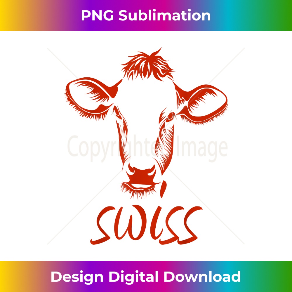 Swiss Alps Cow Head Switzerland - Vibrant Sublimation Digita | Inspire ...