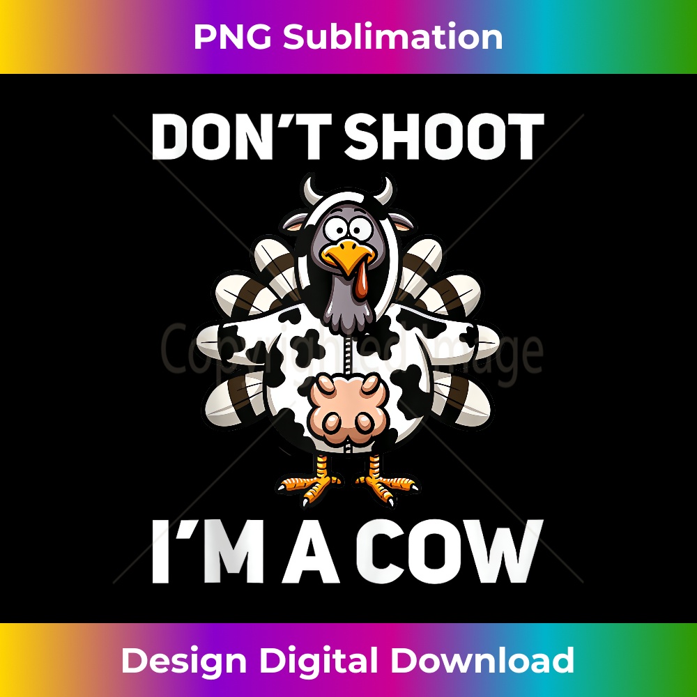 Thanksgiving Turkey Dressed As A Cow Don't Shoot I'm A Cow T | Inspire ...