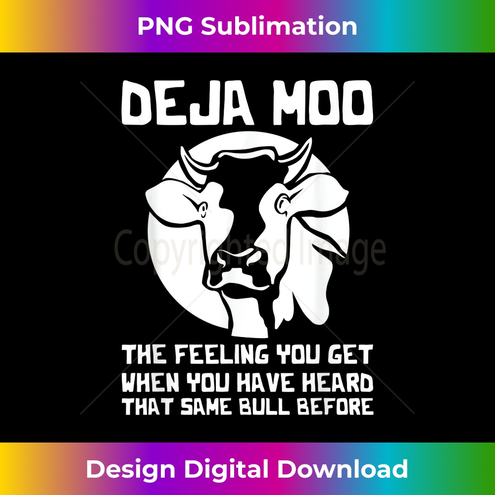 Funny Cow Design Deja Moo Play on Words Farming Pun Nerd - E | Inspire ...