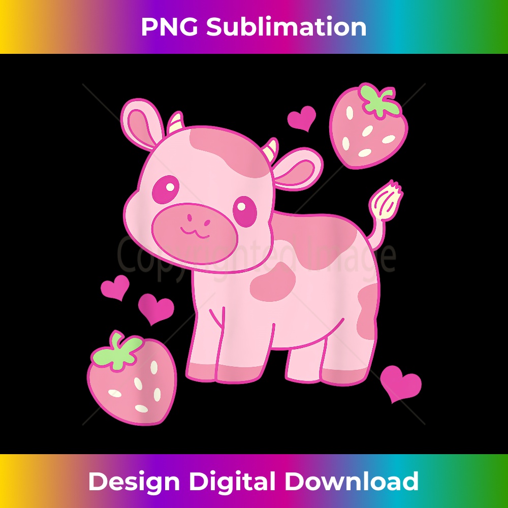 Kawaii Strawberry Milk Cow - Aesthetic Anime Strawberry Milk | Inspire ...