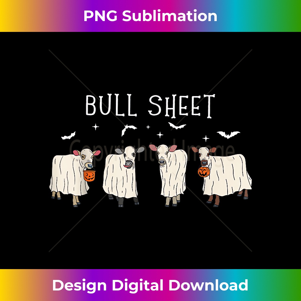 Bull Sheet Ghost Cow Halloween Funny This Is Bull Sheet T - | Inspire ...