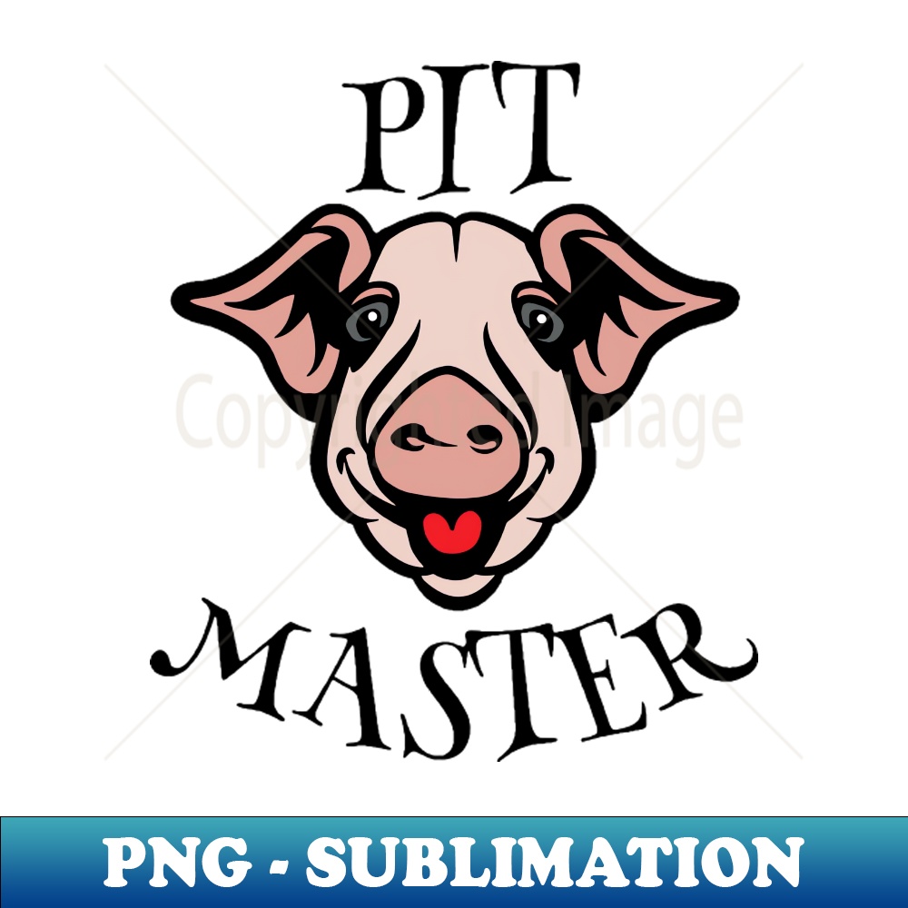 Bbq Pit Boys Pitmasters Pig Black - High-Resolution PNG Subl | Inspire ...