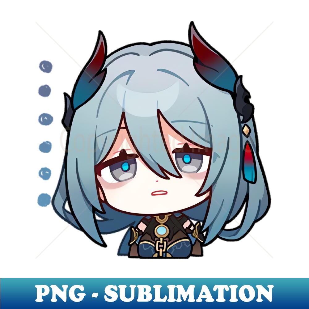 Honkai Star Rail Chibi Hanya 2 - Vintage Sublimation PNG Dow - Inspire ...