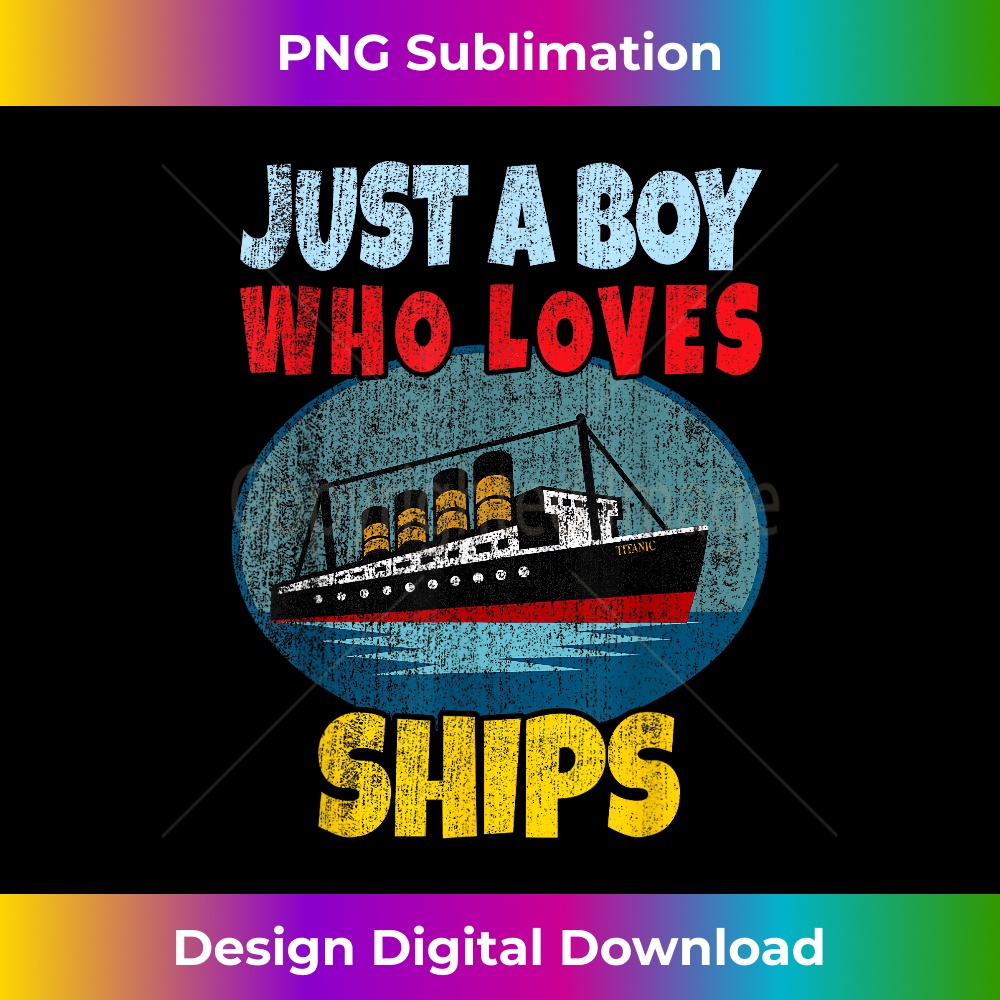 Ship Just A Boy Who Loves Ships Boat Titanic Boys Toddler - | Inspire ...