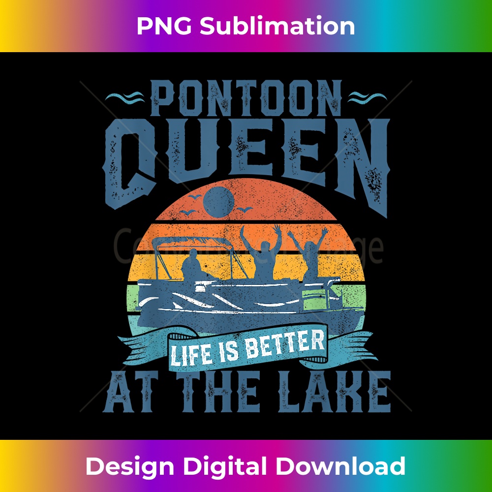 Pontoon Queen Funny Boating Lake Pontooning Womens Boat Gift | Inspire ...