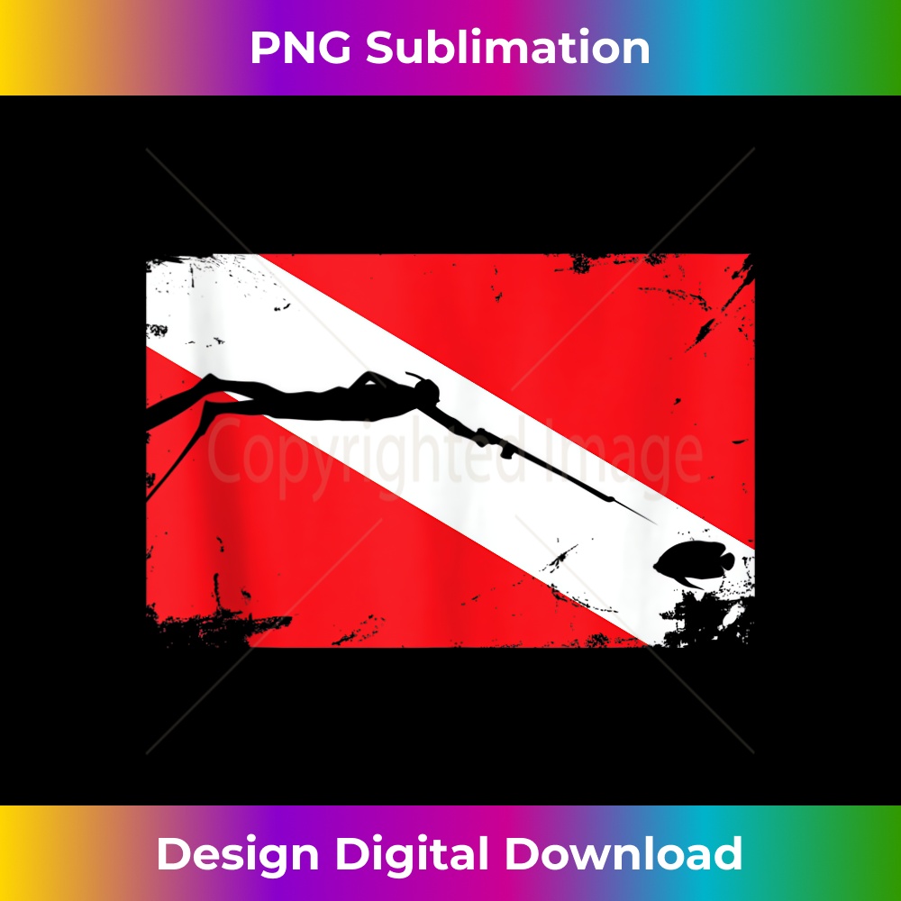 Spearfishing Diver Down Flag Diving Dive Fishing Gift Tank T | Inspire ...
