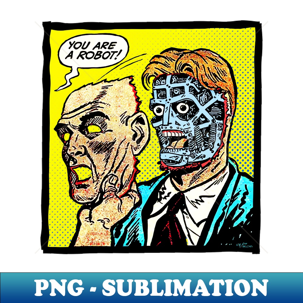 You Are a Robot - 1950s Comic Book Panel Art - Instant Subli | Inspire ...