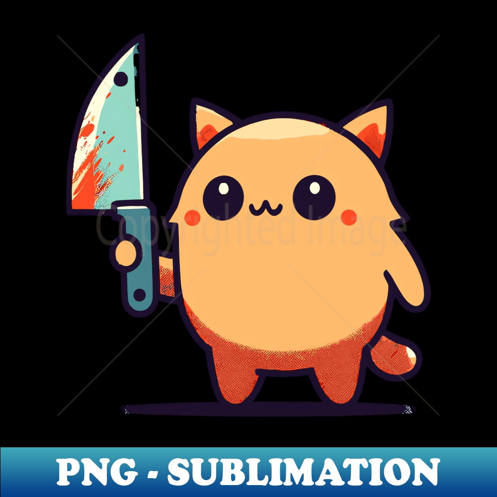 Cat With A Knife | Inspire Uplift