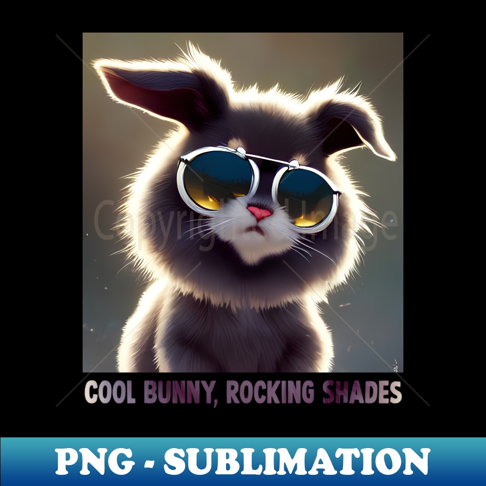 Cool bunny rocking shades - PNG Transparent Sublimation File | Inspire ...