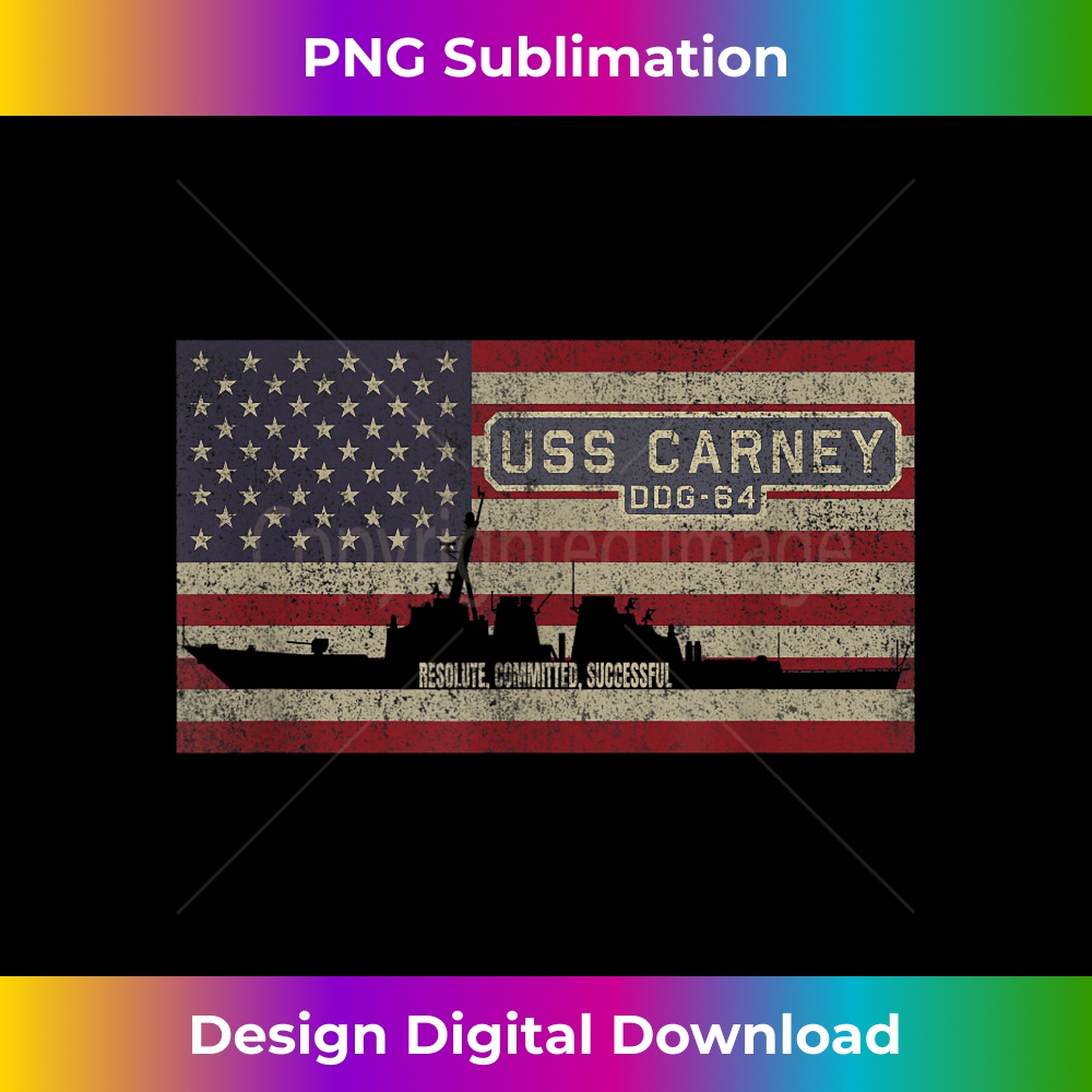 USS Carney DDG-64 Destroyer Ship USA American Flag - Bohemia | Inspire ...