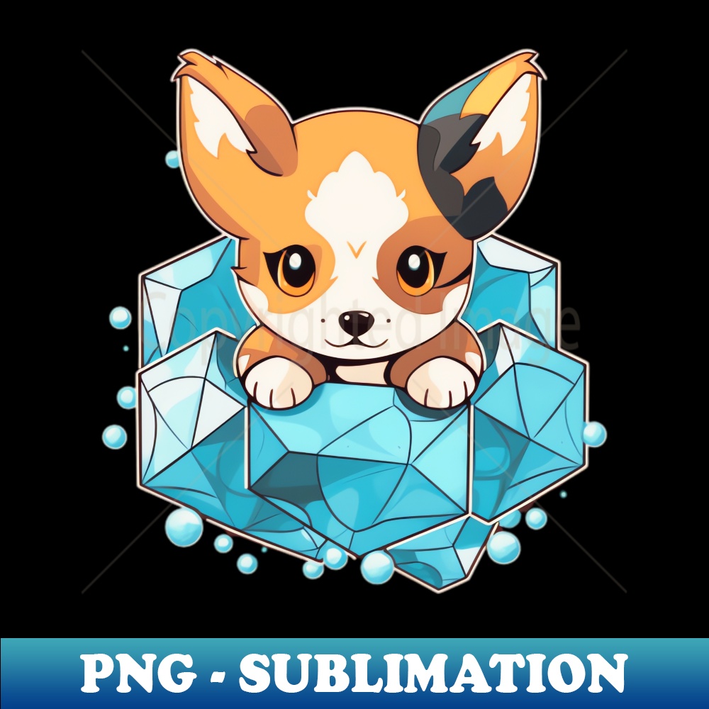 Adorable Puppies in Ice Cube - PNG Transparent Sublimation F - Inspire ...