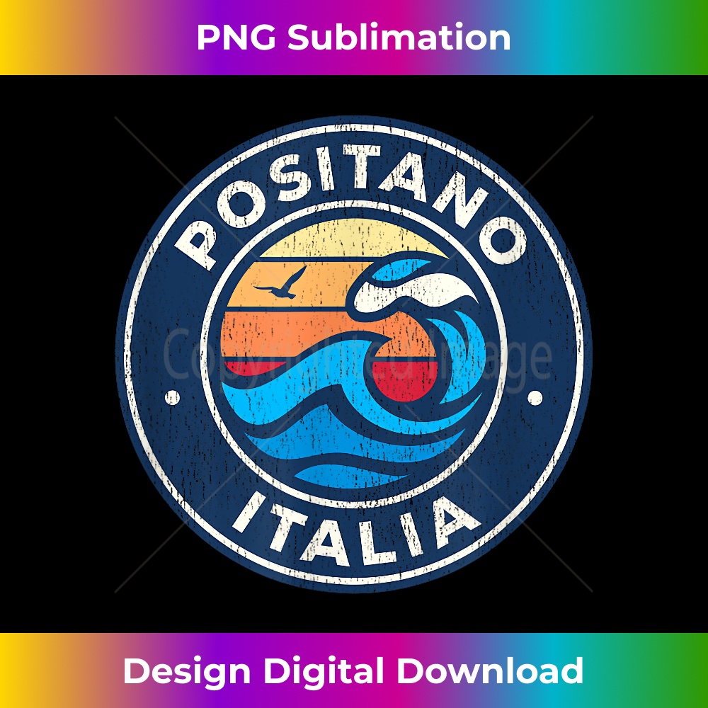 Positano Italy Vintage Nautical Waves Design - Urban Sublima | Inspire ...