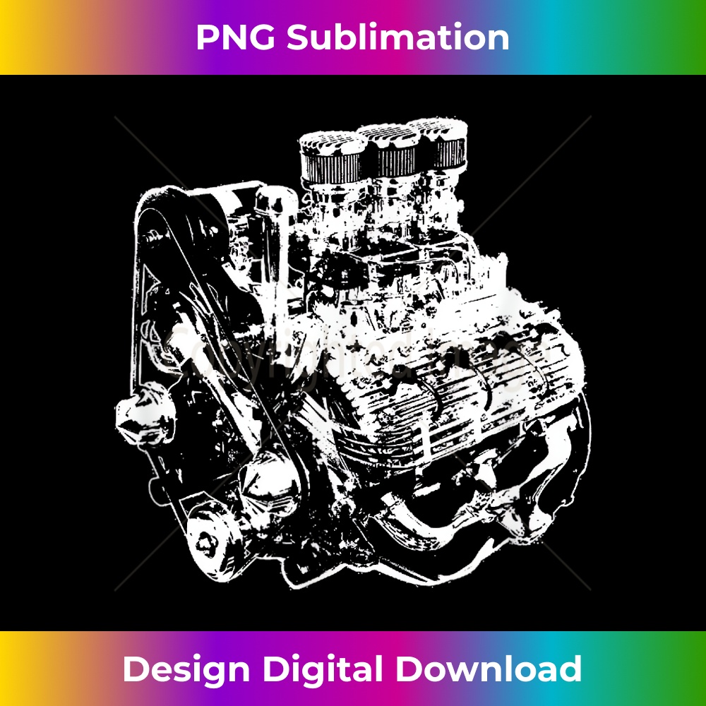 Flathead V8 Engine Silhouette - Innovative PNG Sublimation D - Inspire ...