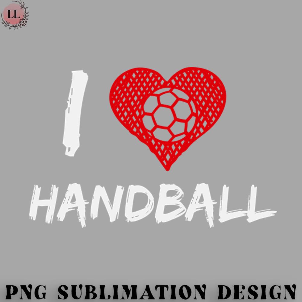 Basketball PNG I Love Handball Heart Ball Handballer Team C | Inspire ...