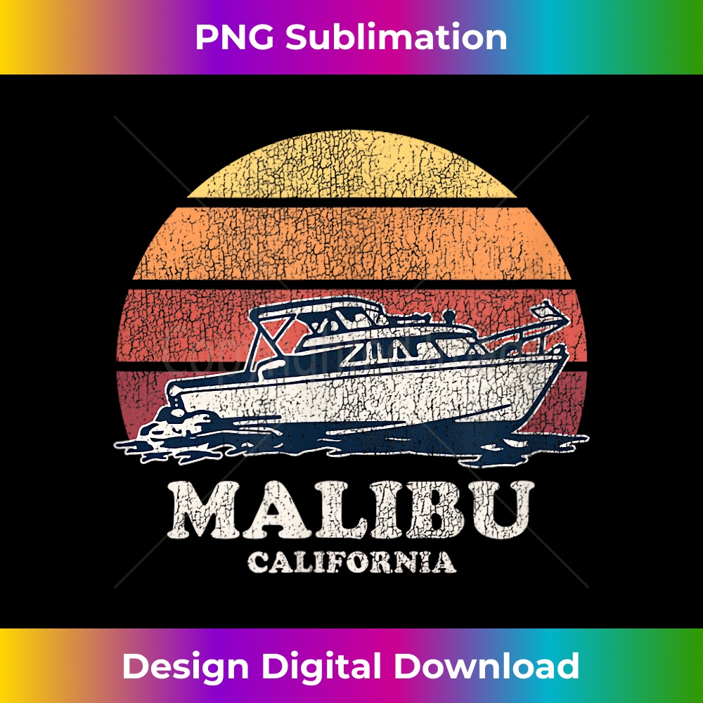 Malibu CA Vintage Boating 70s Retro Boat Design - Minimalist | Inspire ...