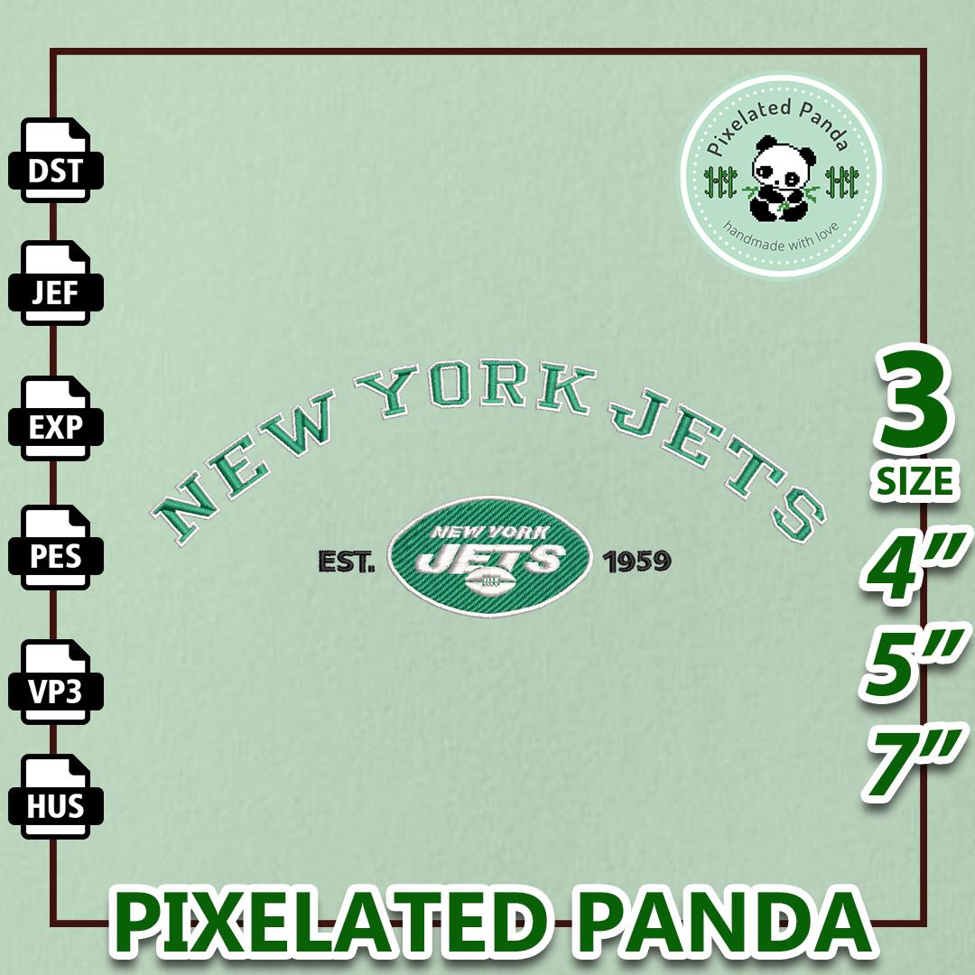 NFL New York Jets, NFL Logo Embroidery Design, NFL Team Embr | Inspire ...