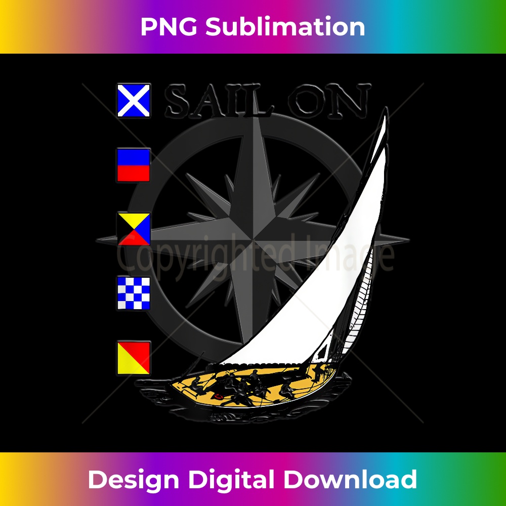 Sailing Racing Boat with Nautical Flags and Compass - Crafte | Inspire ...