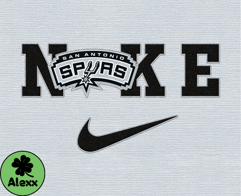 Nike San Antonio Spurs Svg, Stitch Nike Embroidery Effect, N | Inspire ...