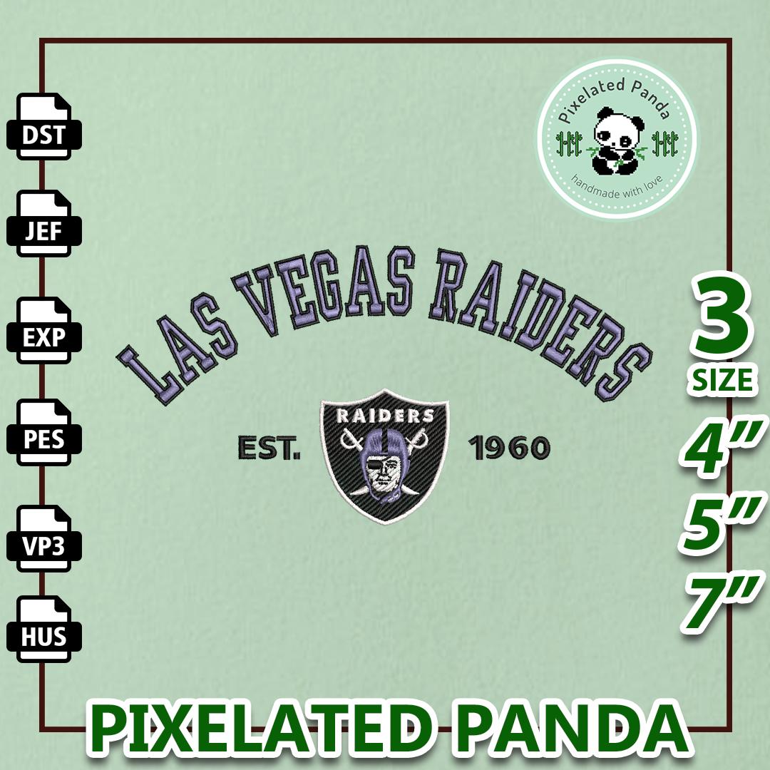 NFL Las Vegas Raiders, NFL Logo Embroidery Design, NFL Team | Inspire ...
