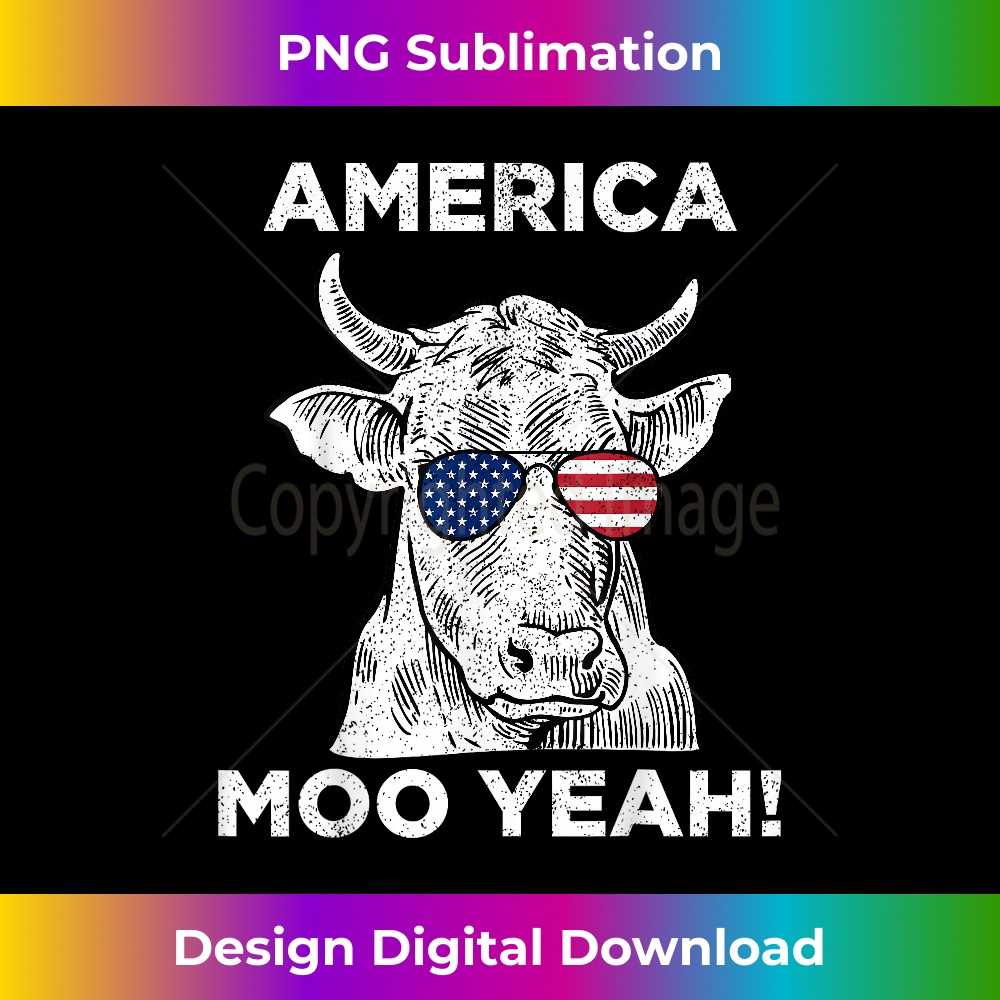 4th of July Funny Moo Yeah Cow Glasses T shirt Boys Girls US | Inspire ...
